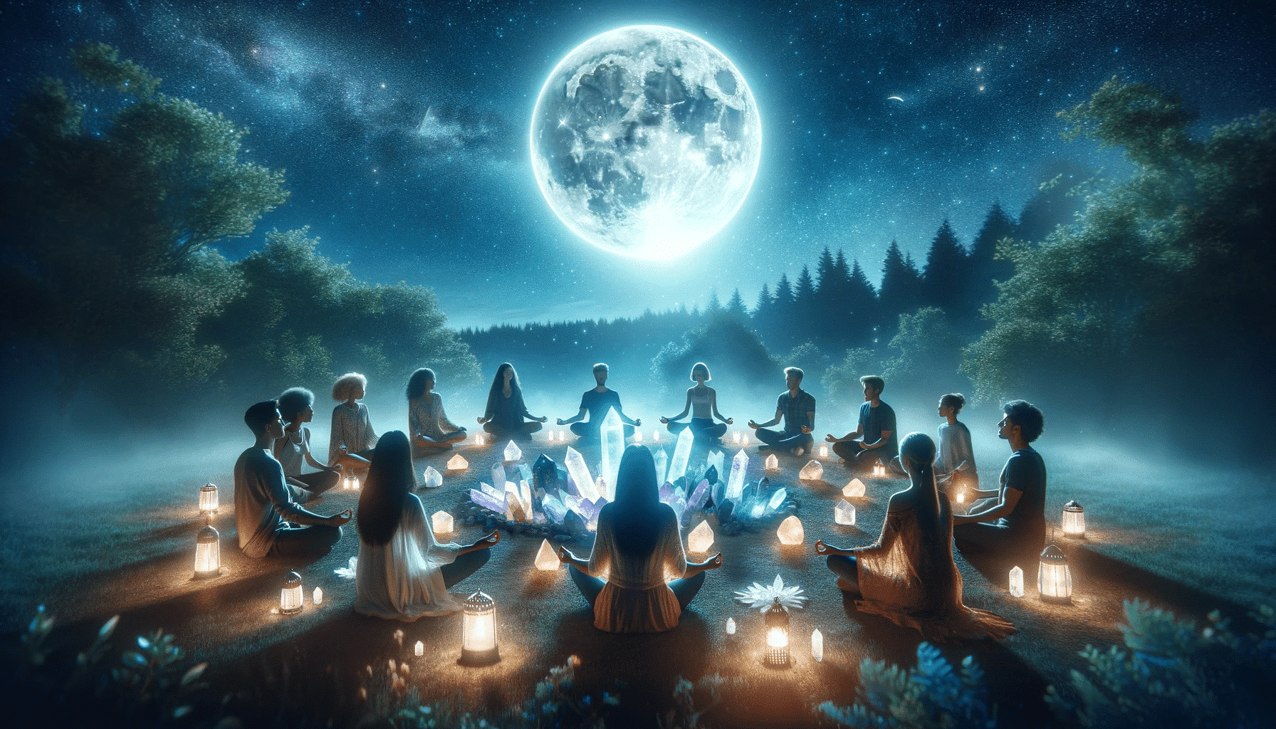 Kristaller och Fullmåne Ritualer: Hur man använder kristaller under ...